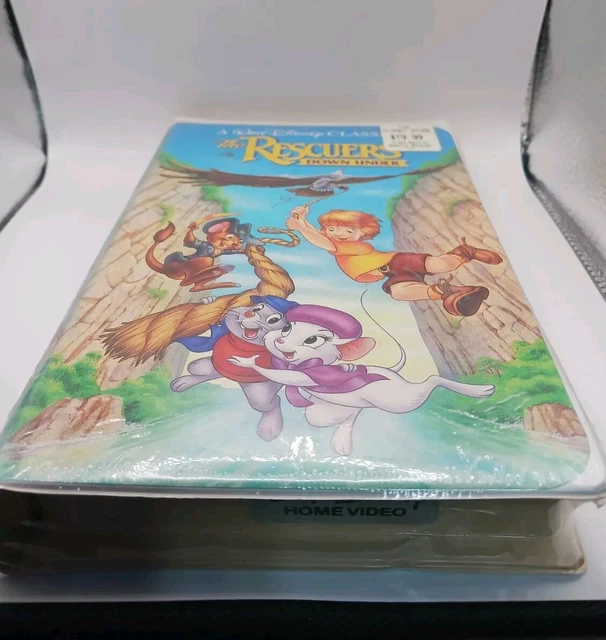 DISNEY THE RESCUERS Down Under Rare Black Diamond Movie VHS Clamshell ...