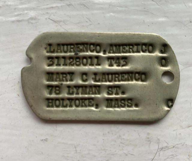 WW2 US ARMY Early Made Dog Tag GI soldat américain - original EUR 47,96 ...