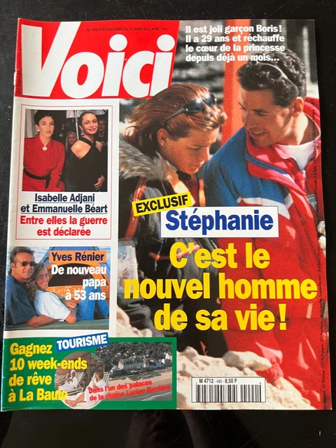 VOICI DU 31/03/1997; S. de Monaco/ Adjanie et Béart/ Y. Rénier/ C ...