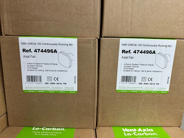 10 X Vent Axia 474496a Continuously Running Extractor Fan 46 Available £63000 Picclick Uk