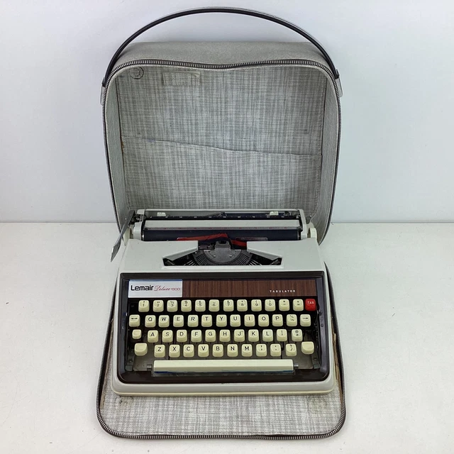 VINTAGE LEMAIR DELUXE 1300 Tabulator Typewriter (Working) (W) S#509 $9. ...