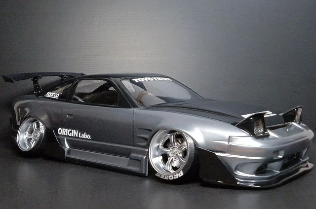 PANDORA ORIGIN 180SX RC Car Body Shell Bright Gunmetal Black Drift ...