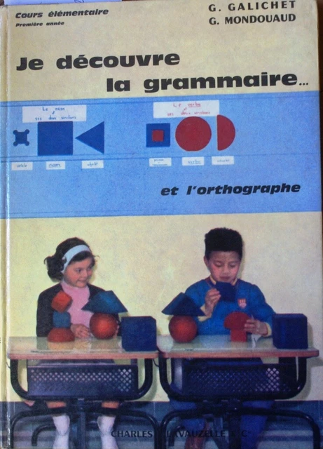 JE D COUVRE LA grammaire et l'orthographe. Cours l mentaire premi re ann e. EUR 15,00 - PicClick FR