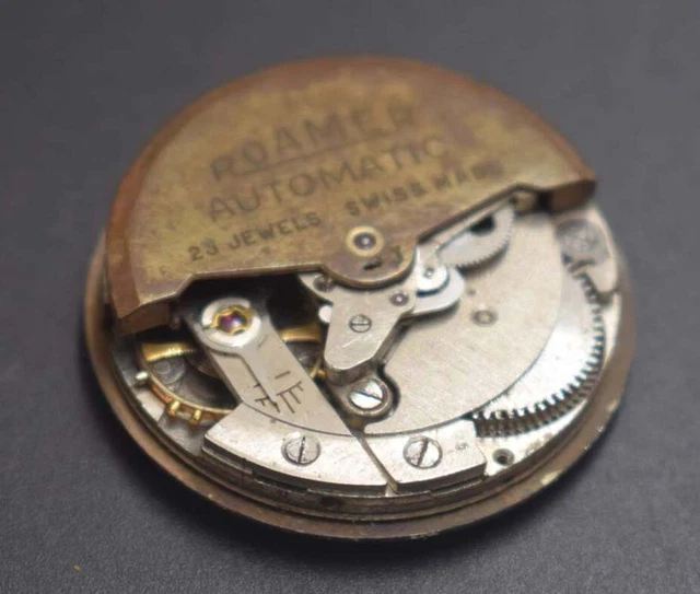 ROAMER 441 MECHANICAL Non Working Watch Movement For Parts & Repair O ...