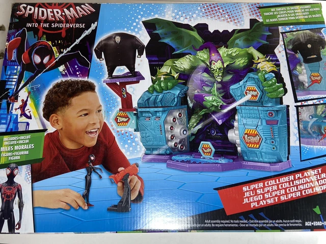 SPIDER-MAN INTO THE Spider-Verse Playset Villain Battle Super Collider ...
