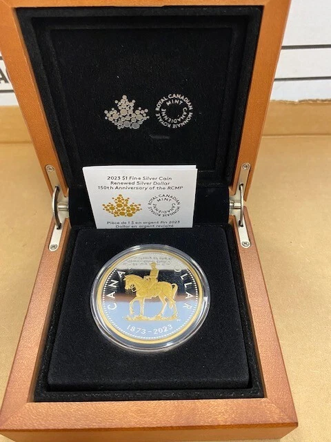 2023 $1 RENEWED 150th Anniversary of the RCMP 2 Oz .9999 Pure Silver ...