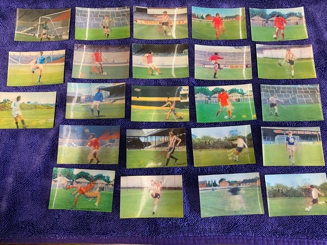 THE SUN GALLERY of Football Action Cards 3D Tilt Action Cards 1972/73 £ ...