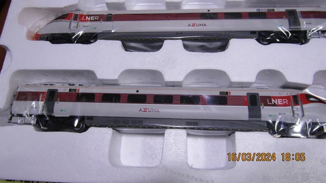 HORNBY AZUMA 5 Car Set Class 800 Lner Livery Brand New Tatty Box Hence ...