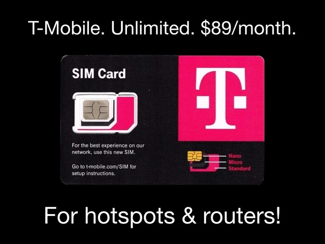 T-MOBILE UNLIMITED DATA Hotspot / Router 4 Home & RV Internet 5G 4G LTE ...