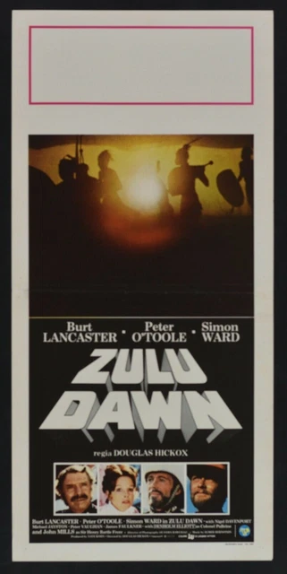 L130 AFFICHE ZULU Dawn Burt Lancaster Peter O'Toole Simon Ward Hickox ...