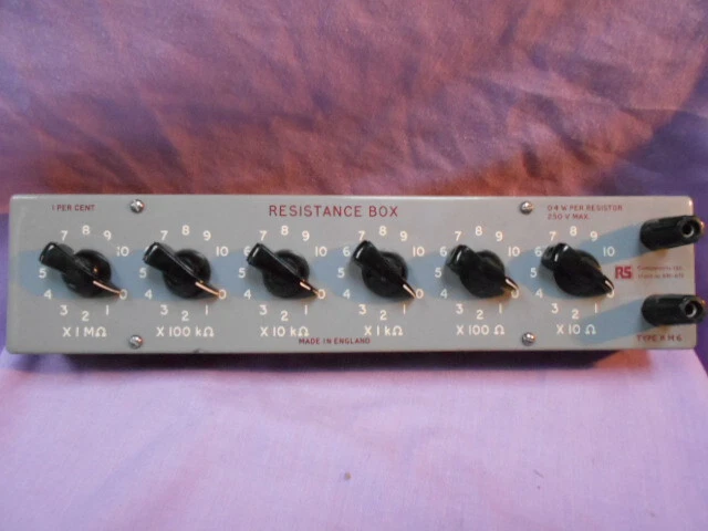 DECADE RESISTANCE BOX, Model Number RM6, Radio Spares, Used £75.00 ...