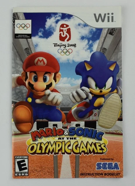MARIO & SONIC At The Olympic Games Beijing 2008 Nintendo Wii ** Manual ...