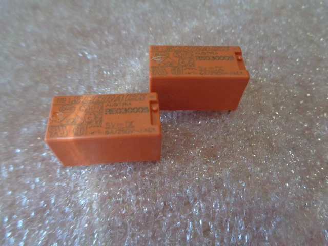 RE030005 5VDC TE RELAY 5V 6A 250VAC SPST Normally Open 1393217-1 ...