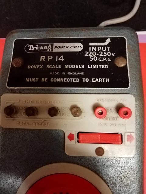 TRI-ANG POWER UNITS Rp14 Controller (Untested) £9.99 - PicClick UK