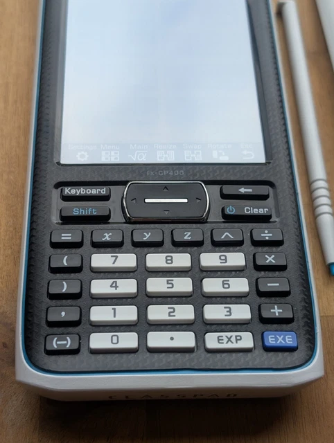CASIO FX-CP400 CLASSPAD Colour Graphing Calculator + Stylus + Cover ...