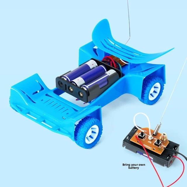 SELF MADE WIRELESS Remote Control Racing Car Model Assembly Set Kid ...