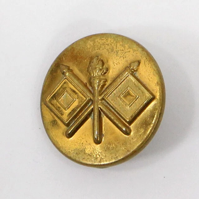 Insigne De Col Us Army Signal Corps Us Army Ww2 Matériel Original
