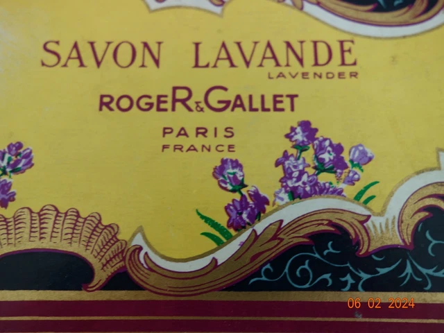 ANCIENNE BOITE VIDE Carton Savon Roger Et Gallet Lavande Savonnette ...