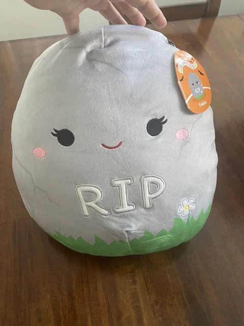 SQUISHMALLOW 12” INCH Felice RIP Halloween Tombstone Headstone Soft ...