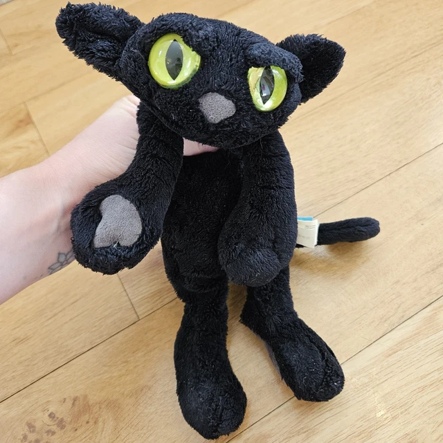 MANHATTAN TOY COMPANY Ziggy Lanky Cat Black Soft Toy Floppy Kitten ...