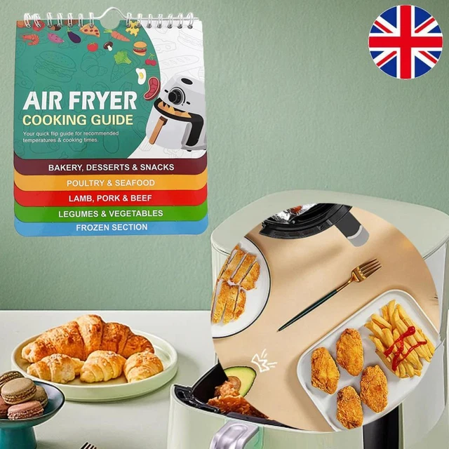 AIR FRYER MAGNETIC Cheat Sheet Quick and Easy Temperature and Cooking ...