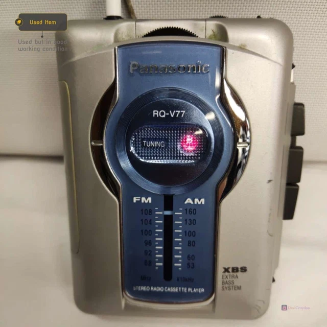 PANASONIC RQ-V77 STEREO Radio Cassette Player Walkman No Accessories £ ...