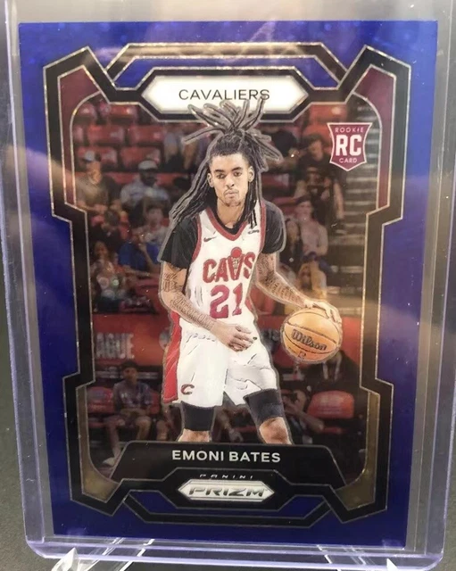 EMONI BATES 2023-24 Panini Prizm 108/150 bleu RC Cleveland Cavaliers ...
