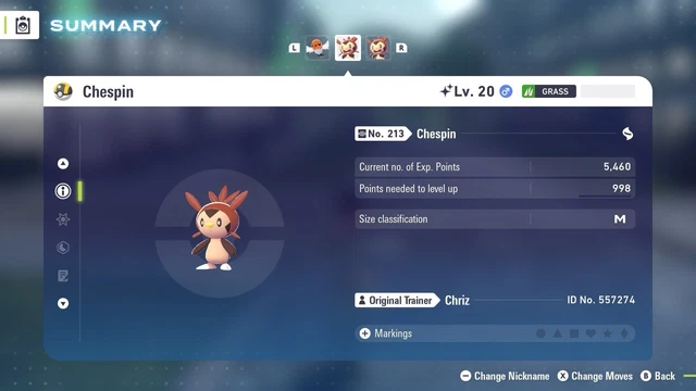 SHINY CHESPIN POKÉMON Legends Za Perfect IV With Masterball £1.16 - PicClick UK