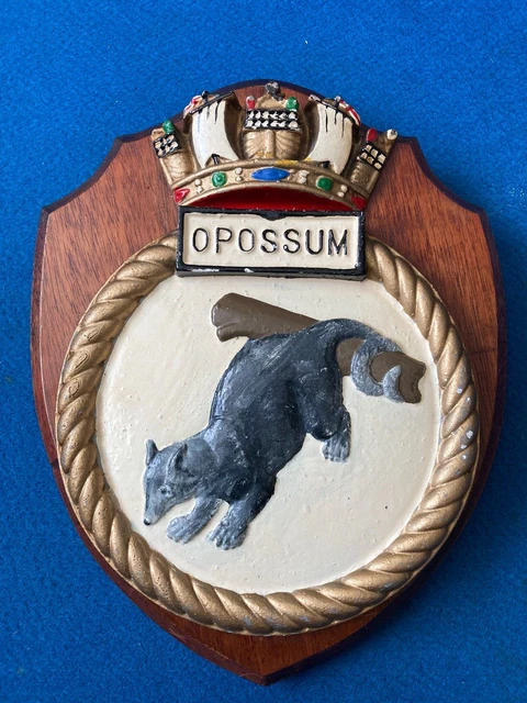HMS OPOSSUM S19 Oberon Class Submarine Royal Navy Wall Plaque Good ...