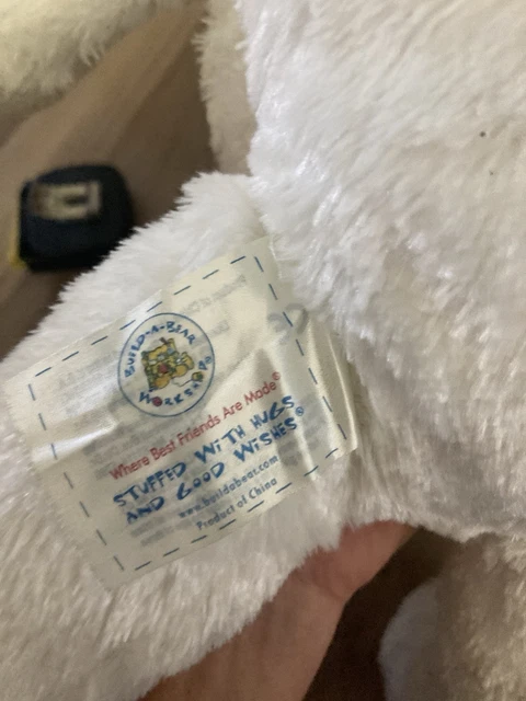 BUILD A BEAR Boorific Ghost Heart Glow Eyes Exclusive Halloween BAB ...