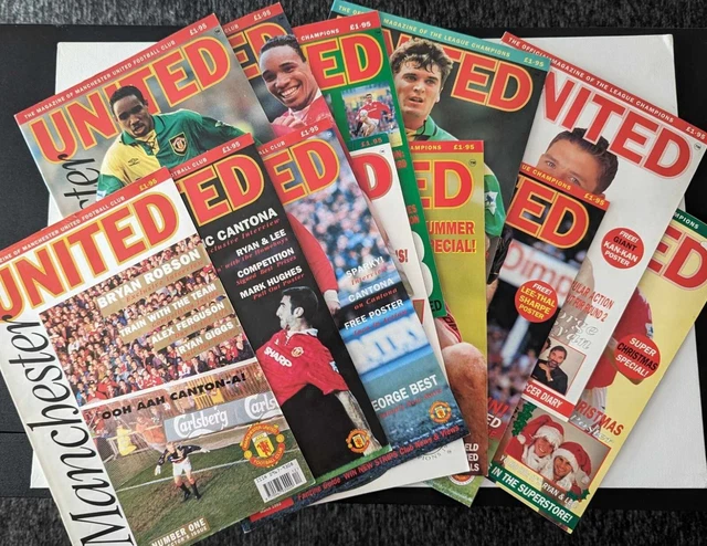 MANCHESTER UNITED OFFICIAL Magazine Rare First Issues - Vol 1 All ...