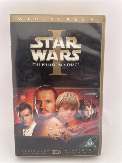 STAR WARS: EPISODE 1 - The Phantom Menace (VHS/DM, 2000) Widescreen $9. ...