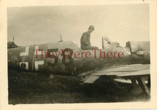 *WWII PHOTO- 14TH AD- 68th AIB- Captured German MESSERSCHMITT ME 109 ...