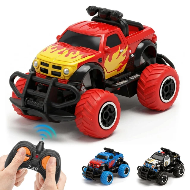 PUP GO 2.4GHZ RC Racing Car for Kids Age 3+ 5.3 x 3.2 x 2.3 inches, Red ...