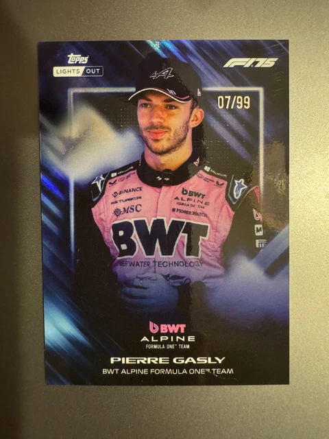 TOPPS F1 FORMULA 1 Lights Out 2025 # Pierre Gasly # Blue 07/99 EUR 15 ...