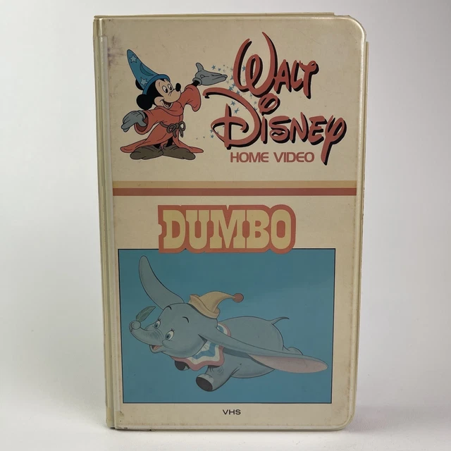 WALT DISNEY HOME Video Dumbo VHS Vtg Original Orange Label 1983 ...