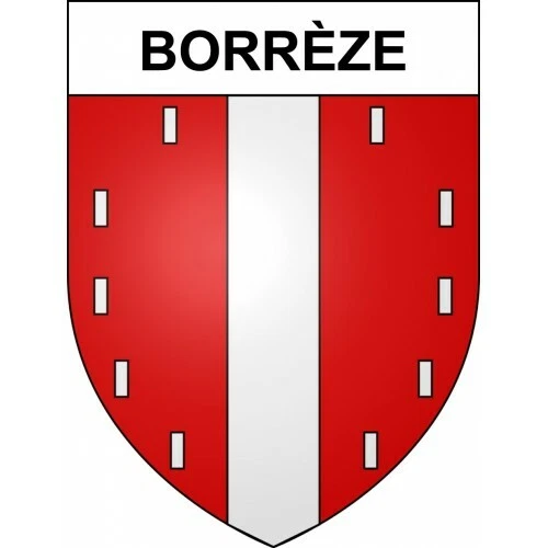 BORRÈZE 24 VILLE sticker blason écusson autocollant adhésif EUR 6,99 - PicClick FR