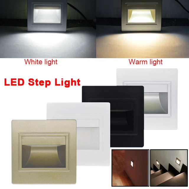 LED STAIR STEP Light Corridor Recessed Wall Lighting Lamp Emergency ...