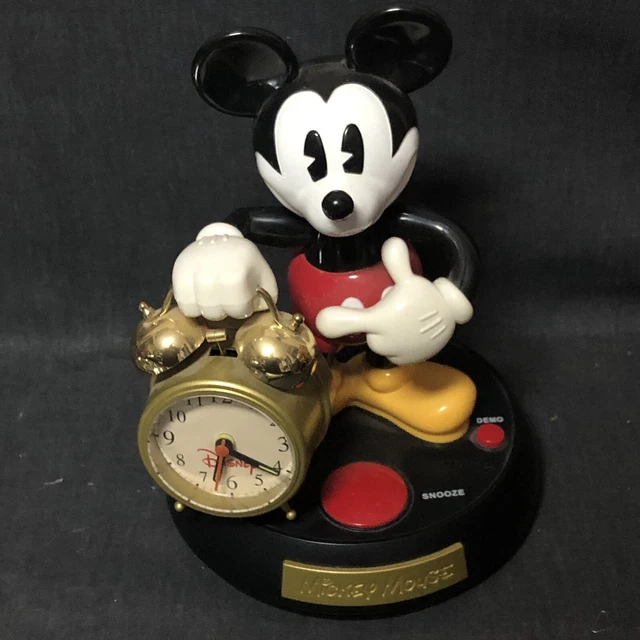 DISNEY MICKEY MOUSE Talking Animated Alarm Clock Tested READ £28.69 ...