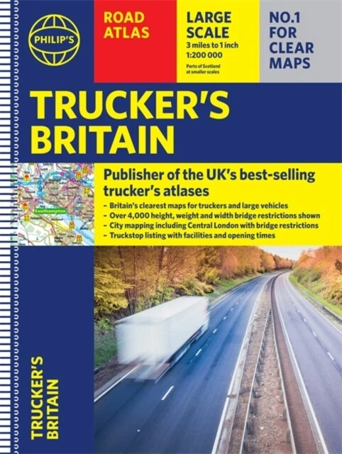 PHILIP'S MAPS - Philip's Trucker's Road Atlas of Britain - E245z EUR 21 ...