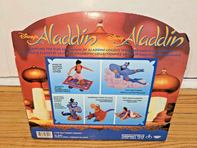 1992 DISNEY'S ALADDIN Genie Pull Back Cloud Dasher Toy - Thinkway Toys ...