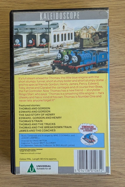 THOMAS THE TANK Engine And Friends VHS VC 1065 - Kaleidoscope BOX ONLY ...