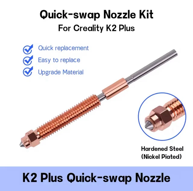 REPLACEMENT QUICK SWAP Nozzle For Creality K2 Plus 3d Printer 1PCS 0 ...