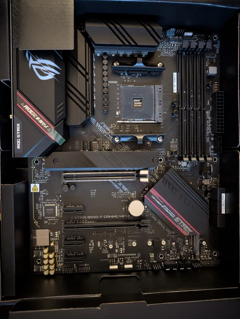 ASUS AM4 MOTHERBOARD AMD B550 ROG STRIX -F GAMING WIFI II ATX Brand New ...