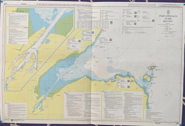 ADMIRALTY 8067 PORT APPROACH GUIDE BELFAST MARITIME GENIUS WALL PAPER ...