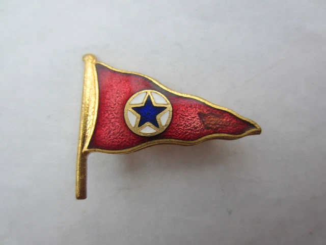 JACK POWLES VINTAGE Pennant Burgee Flag Pin Badge Wroxham Norfolk ...