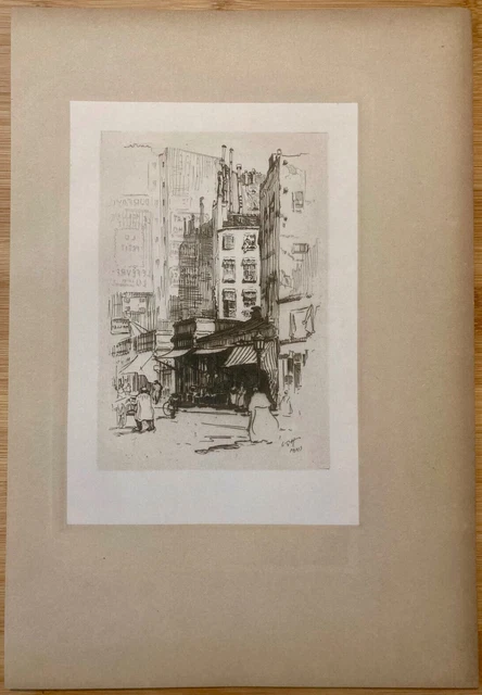 LESTER GEORGE HORNBY, ancienne gravure à l'eau-forte etching EUR 49,00 ...