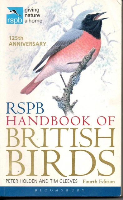 RSPB HANDBOOK BRITISH Birds Book Guide Garden Identification Spotting ...