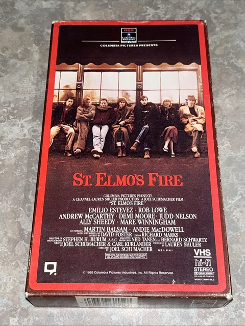 ST. ELMO'S FIRE (VHS RCA Sideload) Demi Moore, Rob Lowe, Andrew ...