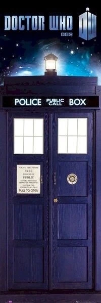 DOCTOR WHO POSTER ~ POLICE PUBLIC CALL BOX ~ SLIM 12x36 DR TV Tardis ...